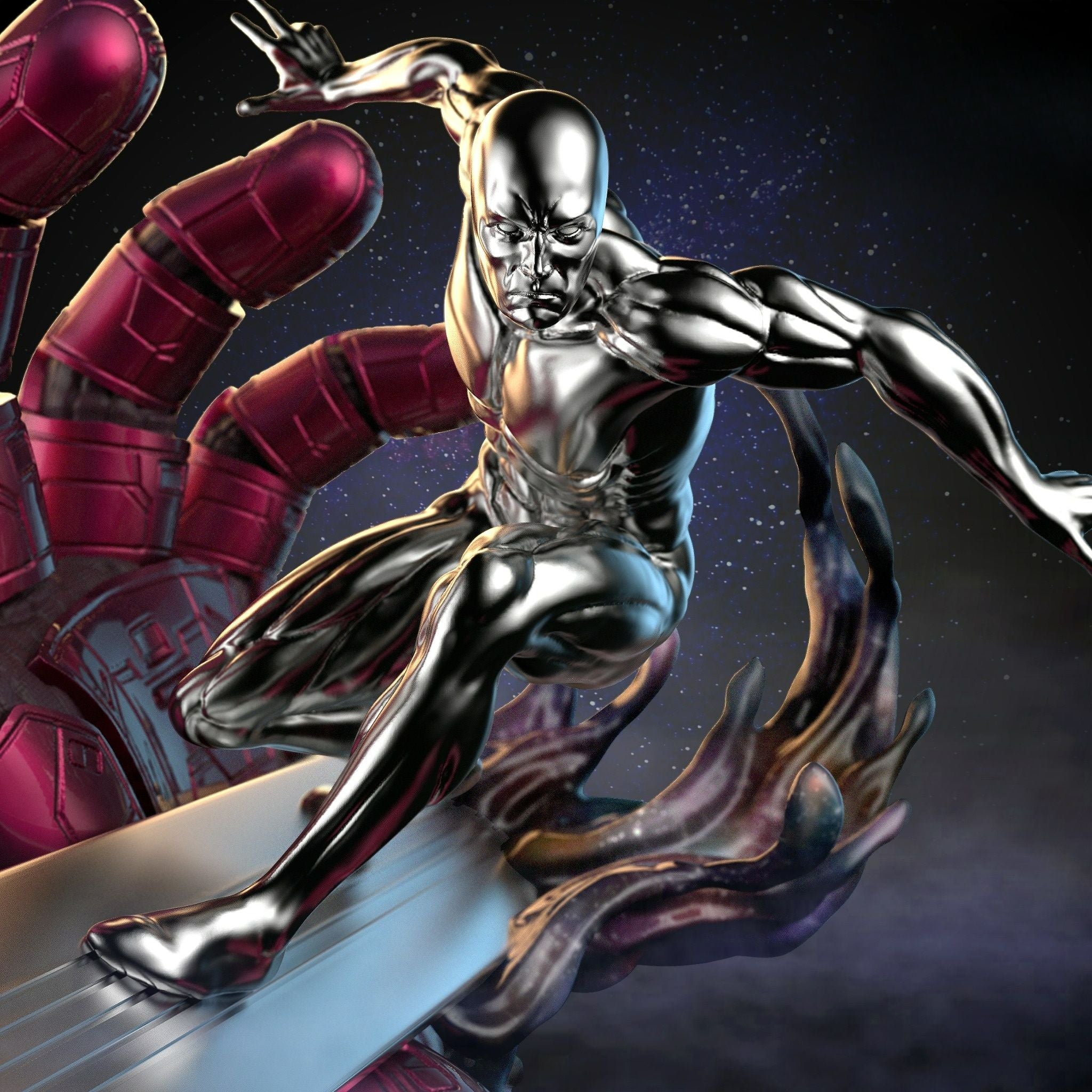 3195 Silver Surfer - Marvel Comics - STL 3D Print Files – My Stl