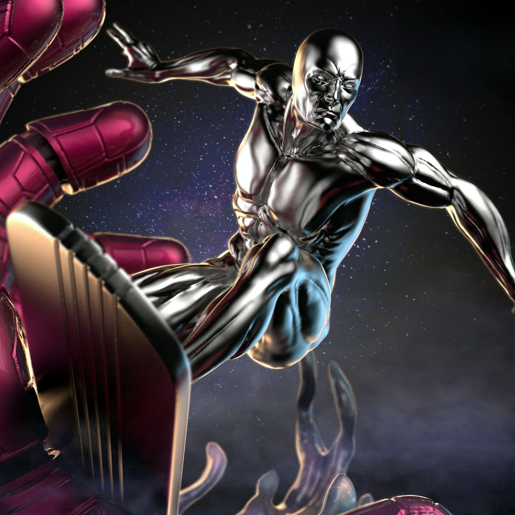 3195 Silver Surfer - Marvel Comics - STL 3D Print Files – My Stl