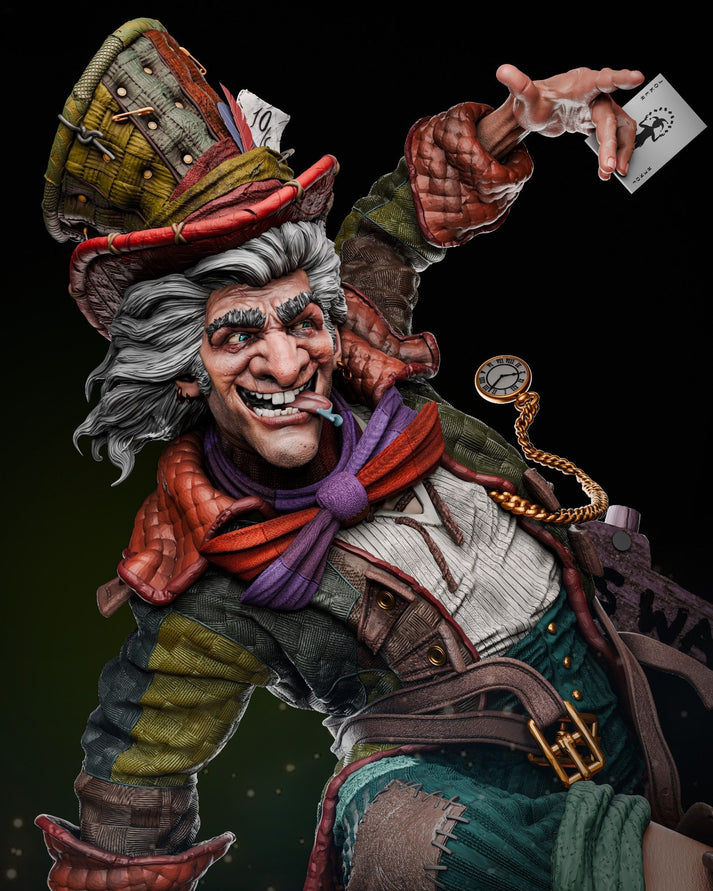 3214 Mad Hatter - Alice's Adventures in Wonderland - STL 3D Print File ...