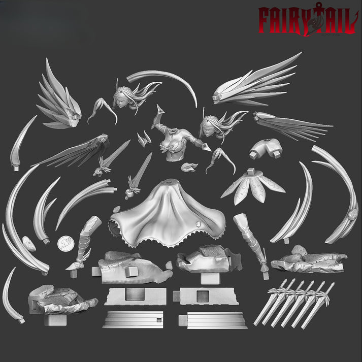 3312 Erza Scarlet - Fairy Tail - STL 3D Print Files – My Stl