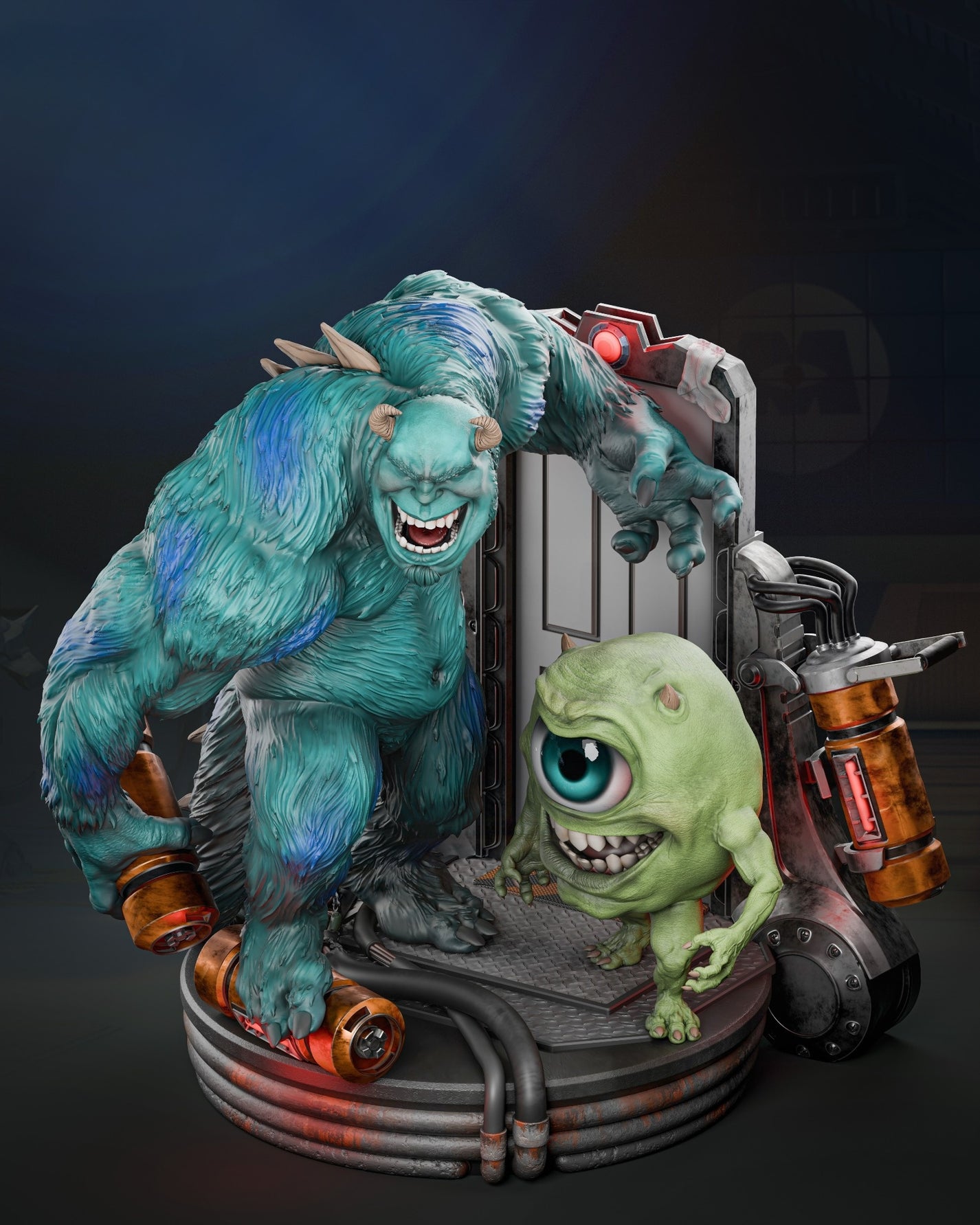 3216 Mike And Sully - Monsters, Inc. - STL 3D Print Files – My Stl