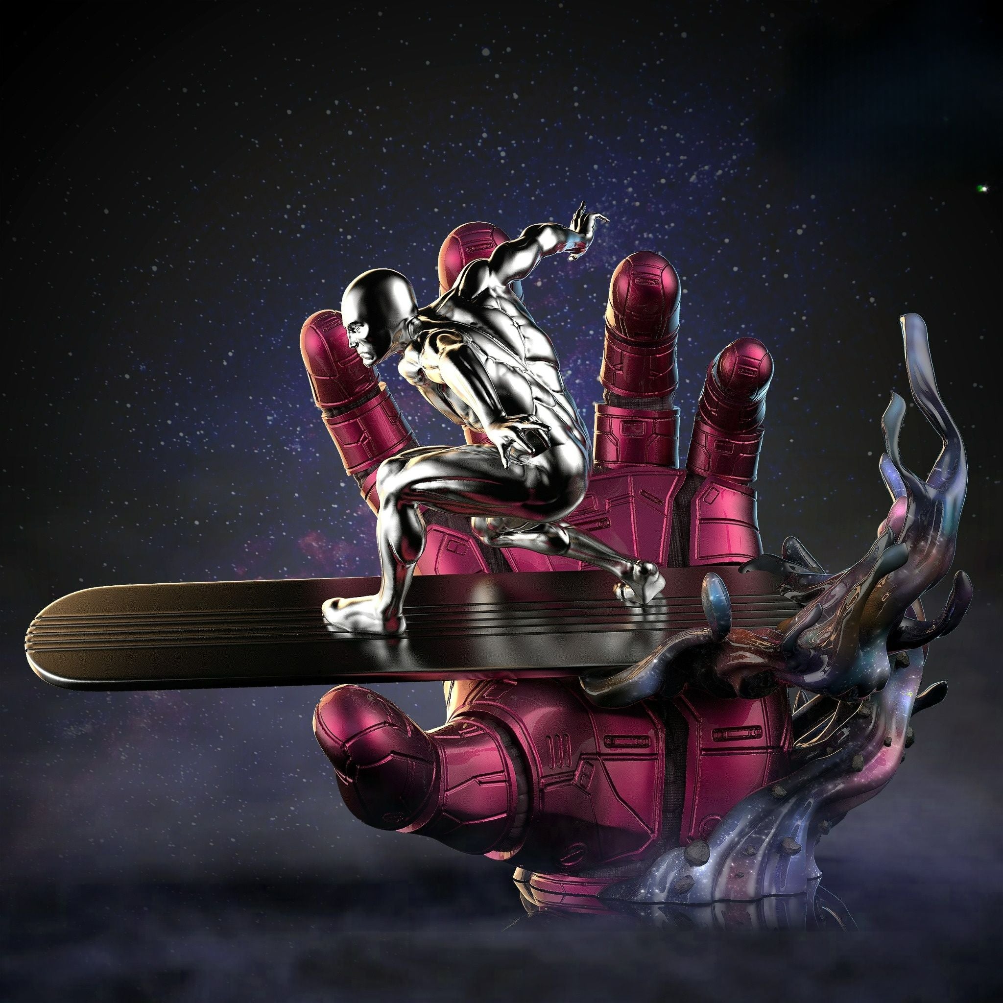 3195 Silver Surfer - Marvel Comics - STL 3D Print Files – My Stl