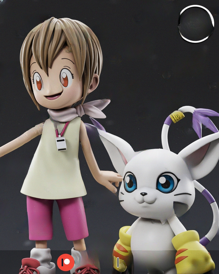 Kari and Tailmon - Digimon - STL 3D Print Files – My Stl