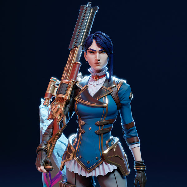 3733 Caitlyn Arcane - League of Legends - STL 3D Print Files – My Stl