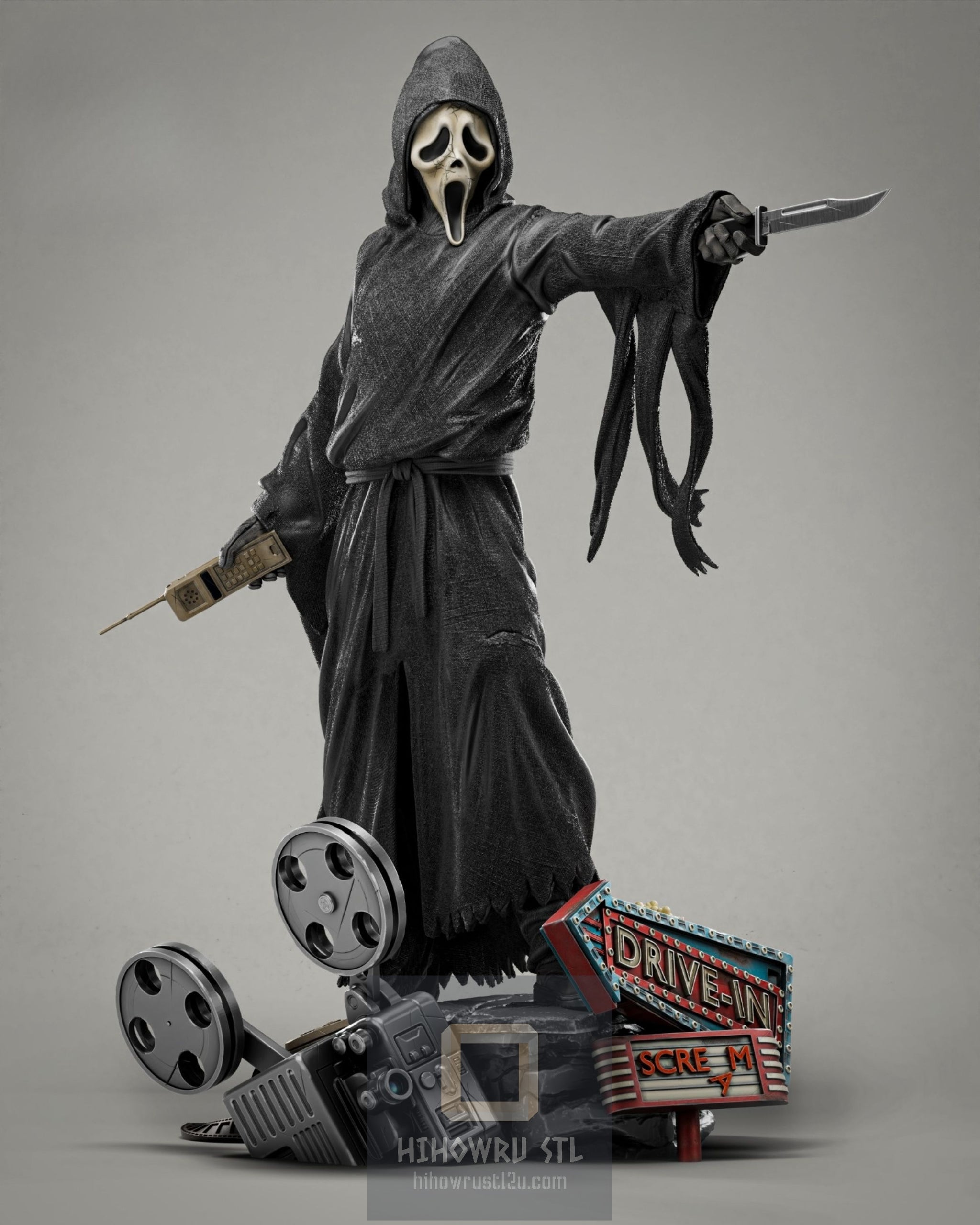 4386 Ghostface - Scream - STL 3D Print Files – My Stl