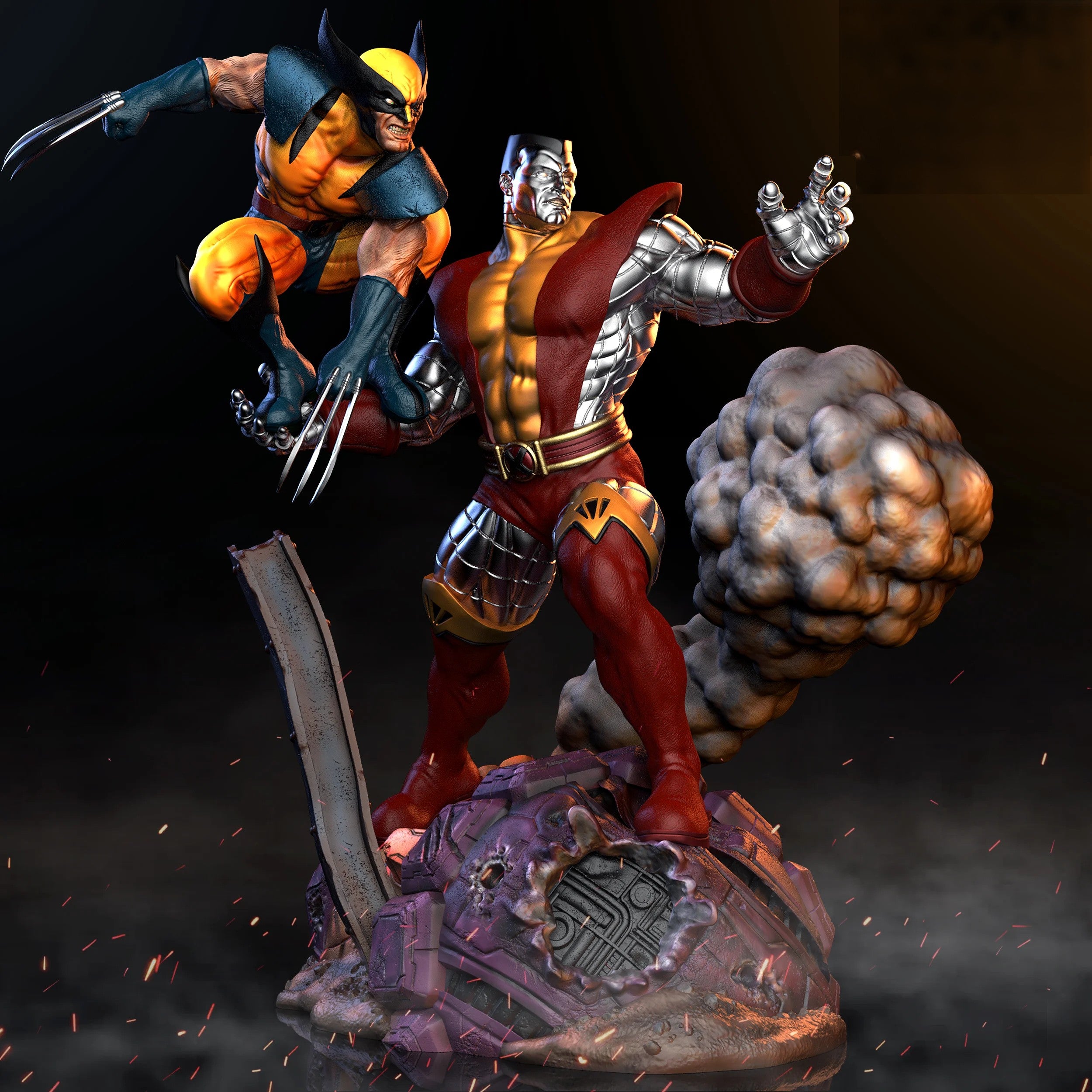 2089 FASTBALL SPECIAL - WOLVERINE & COLOSSUS - STL 3D Print Files – My Stl