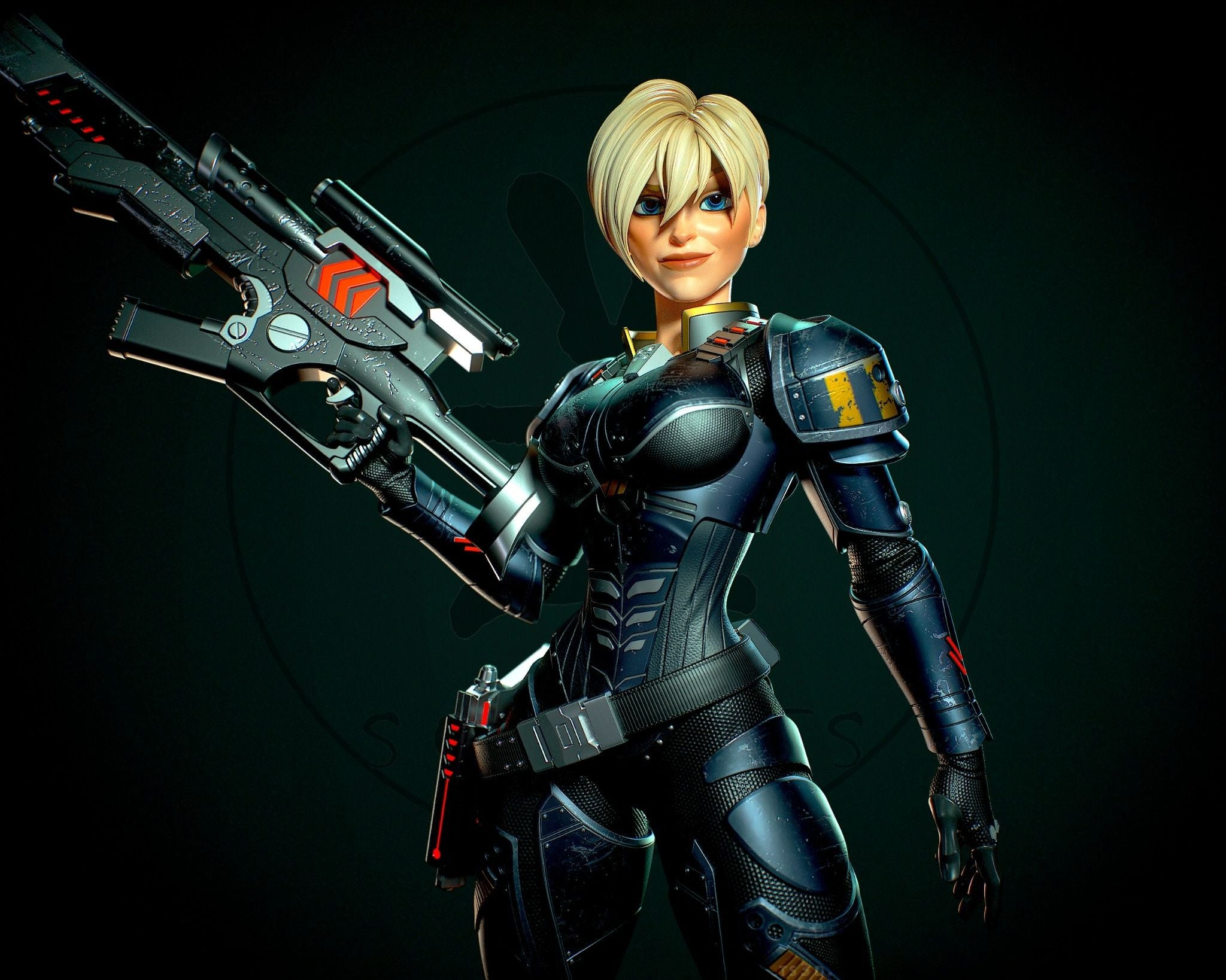 3142 Sergeant Calhoun NSFW - Wreck-It Ralph - STL 3D Print Files – My Stl