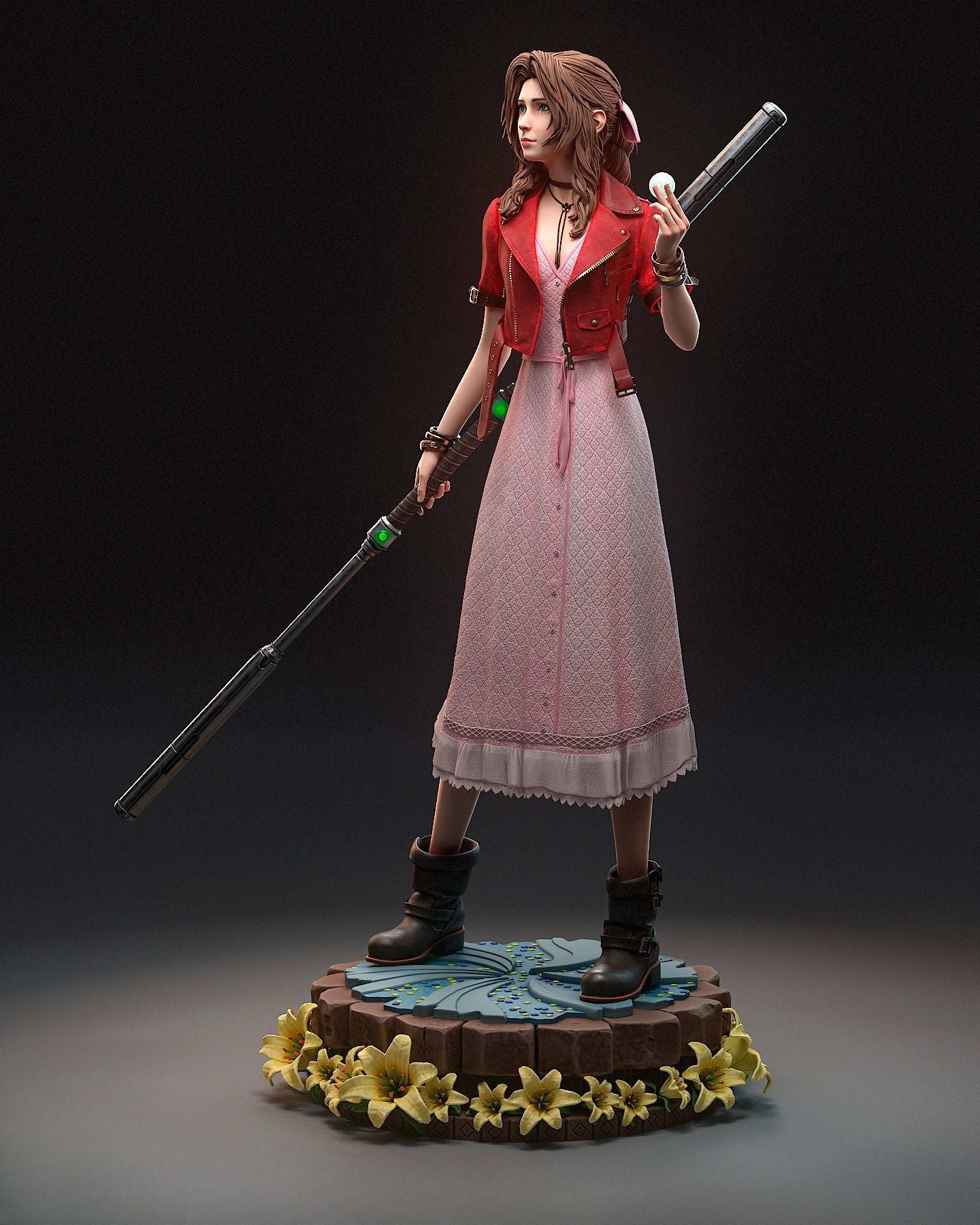 4038 Aerith Gainsborough - Final Fantasy - STL 3D Print Files – My Stl