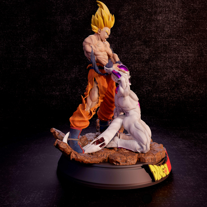 1975 Super Saiyan Goku vs Frieza - Dragon Ball Z - STL 3D Print Files ...