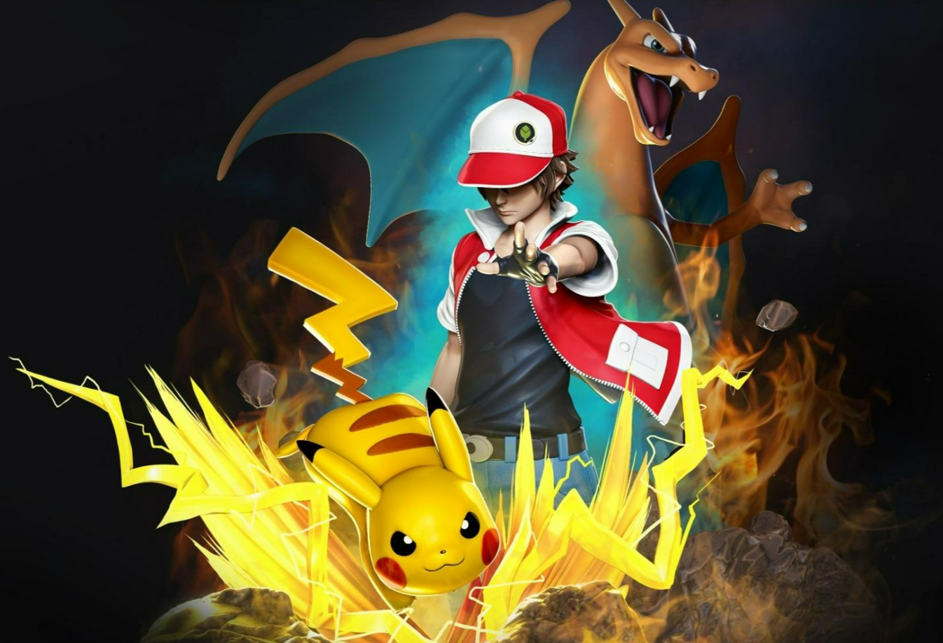 2175 Pokemon RED Diorama - Pokemon - STL 3D Print Files – My Stl