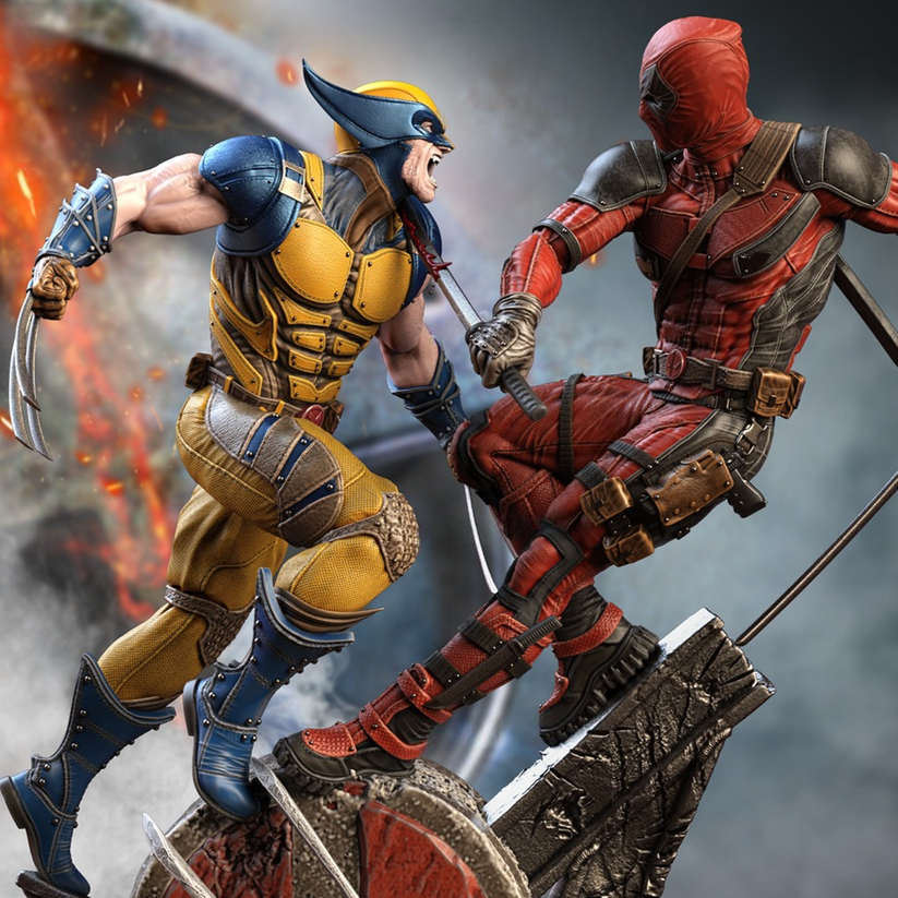 2376 Deadpool VS Wolverine - STL 3D Print Files – My Stl