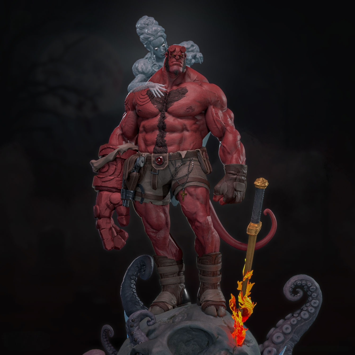 2382 Hellboy - STL 3D Print Files – My Stl