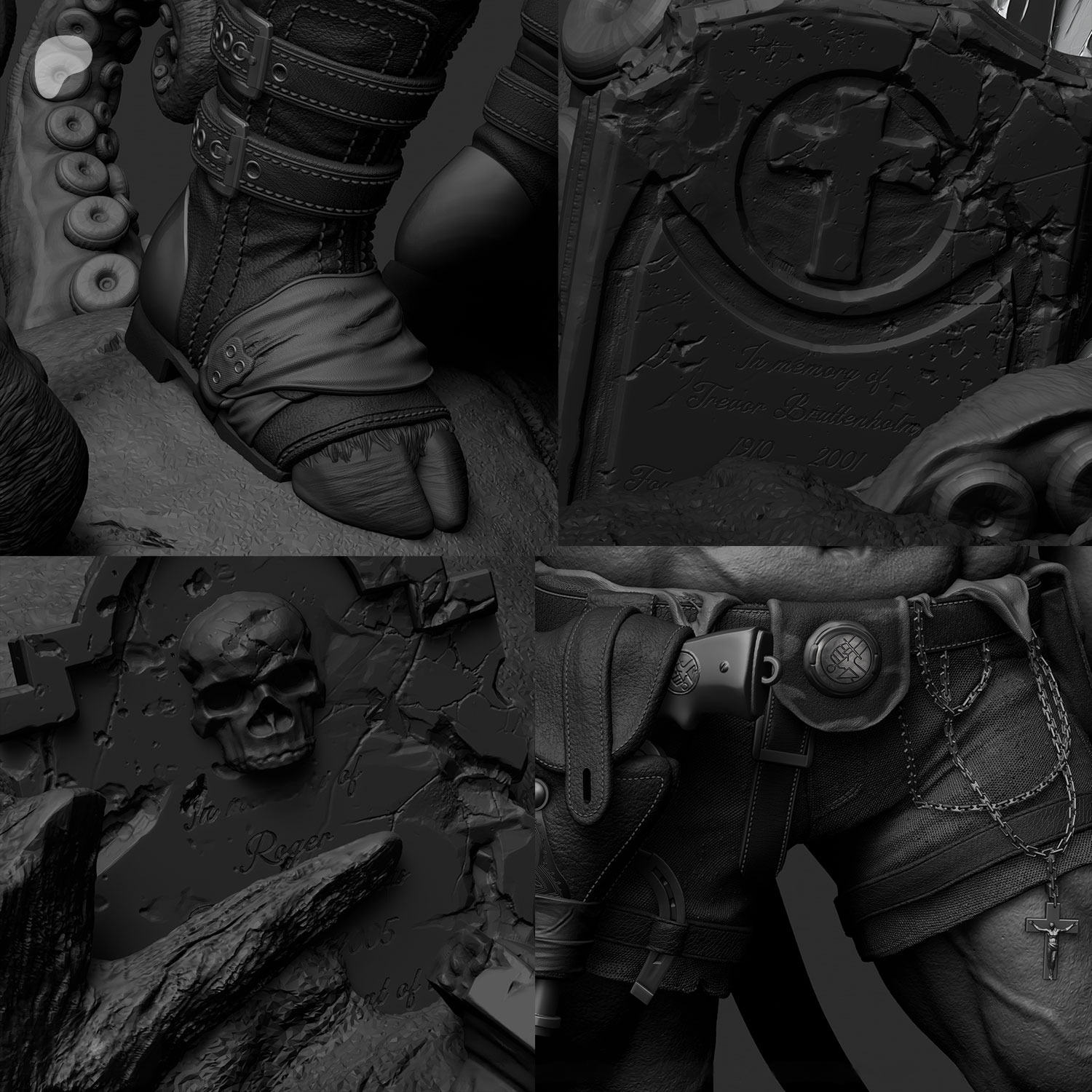 2382 Hellboy - STL 3D Print Files – My Stl