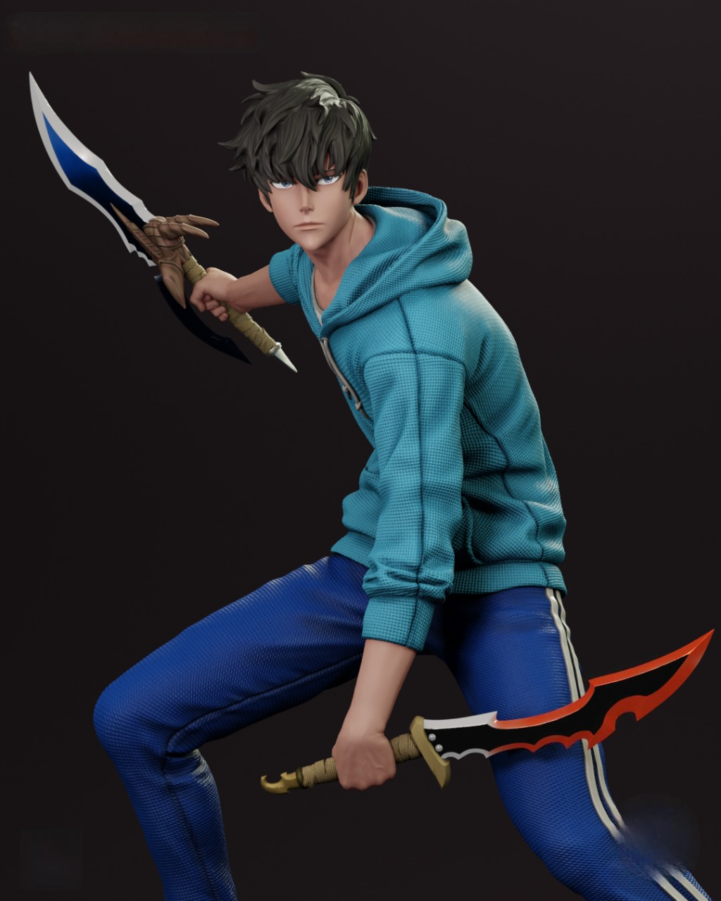 2391 Sung Jinwoo - Solo Leveling - STL 3D Print Files – My Stl