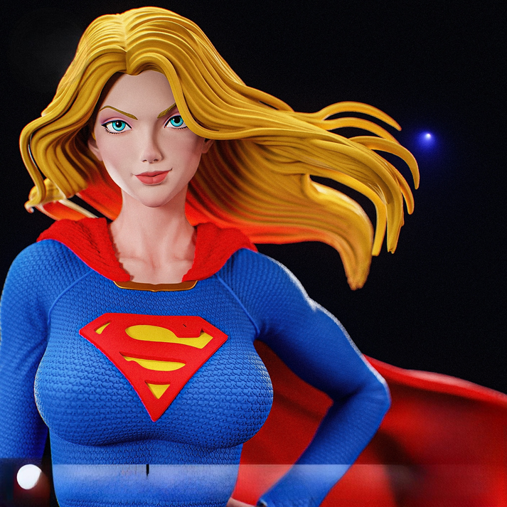 2447 Supergirl Nsfw Dc Comics Stl 3d Print Files My Stl