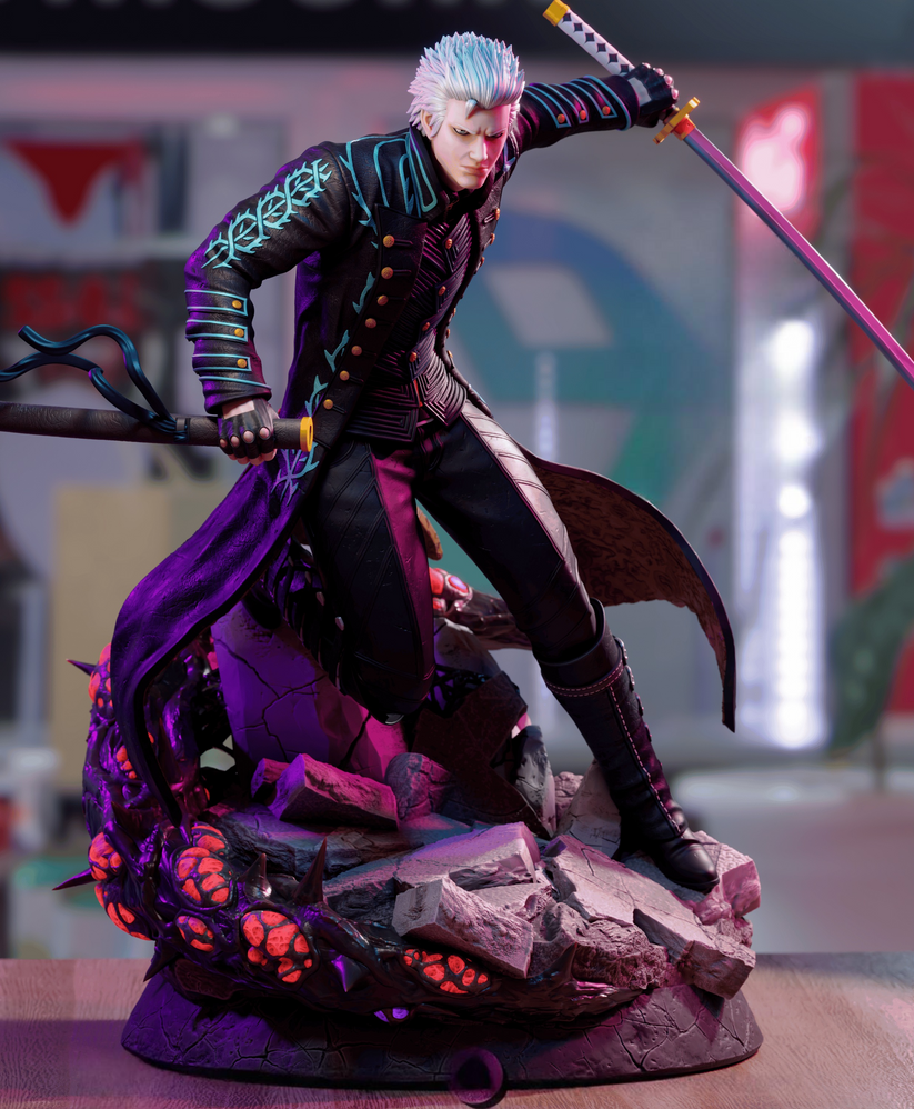 2510 Vergil - Devil May Cry - STL 3D Print Files – My Stl