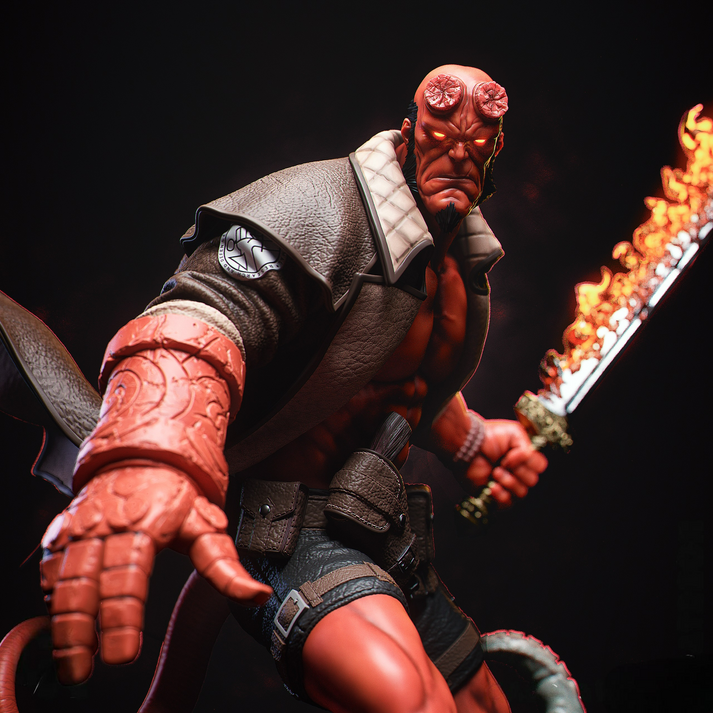 2524 Hellboy - STL 3D Print Files – My Stl