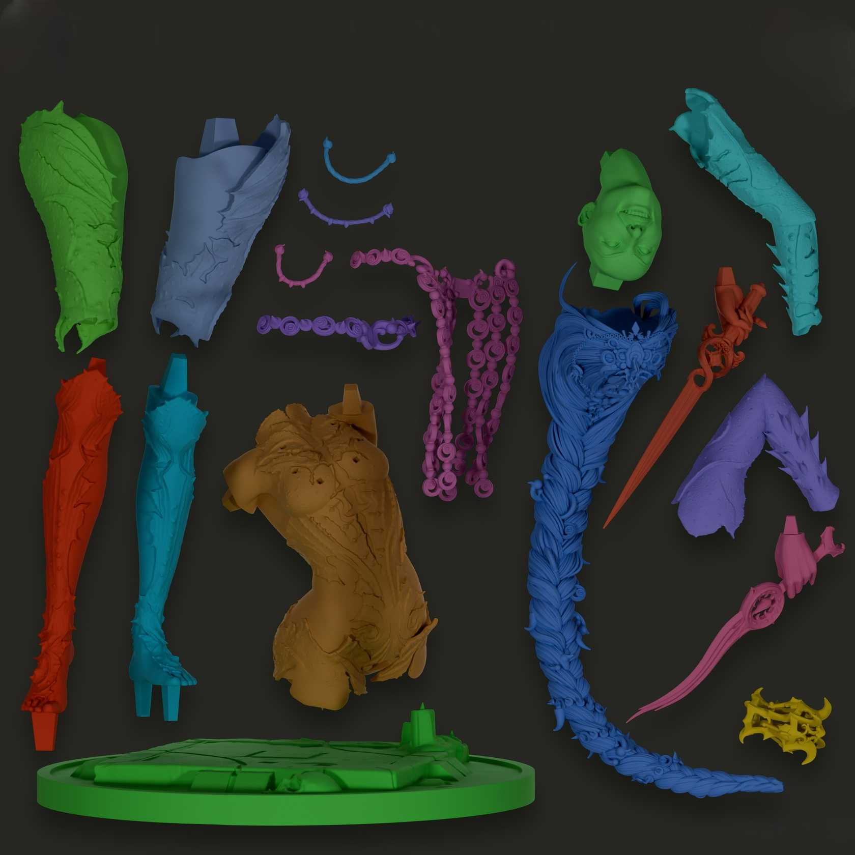 2554 Orin the Red - Baldurs Gate 3 - STL 3D Print Files – My Stl