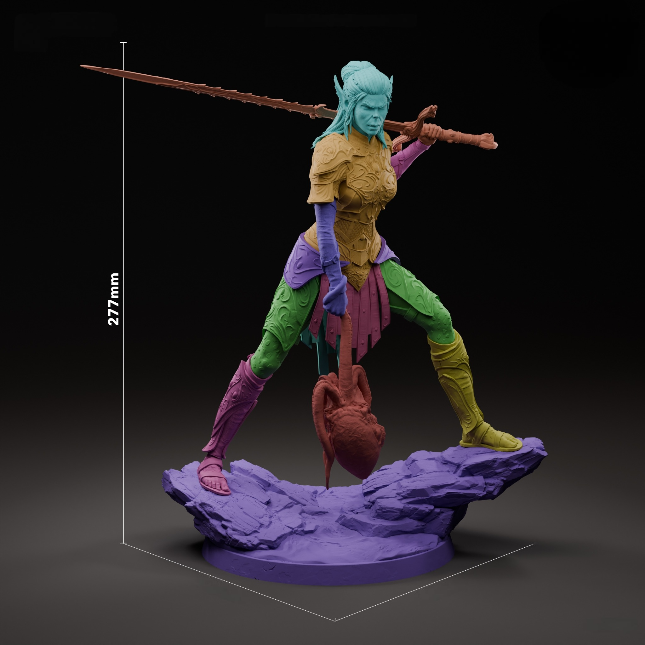 2813 Lae'zel - Baldurs Gate 3 - STL 3D Print Files – My Stl