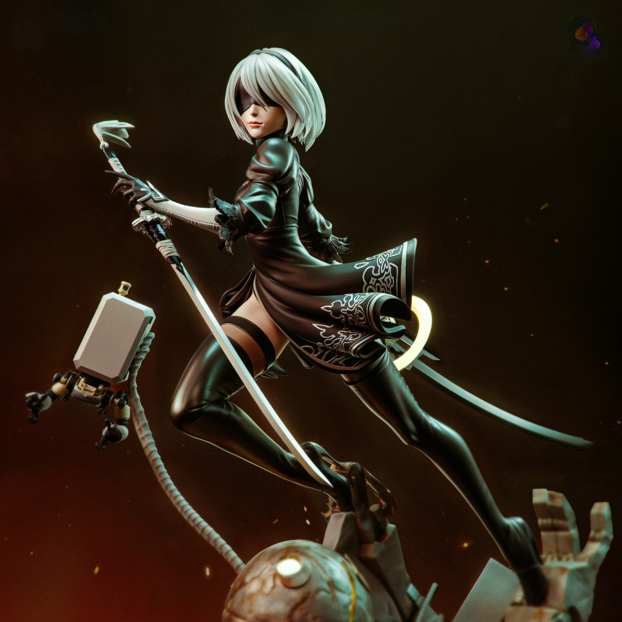2848 2B - Nier Automata - STL 3D Print Files – My Stl