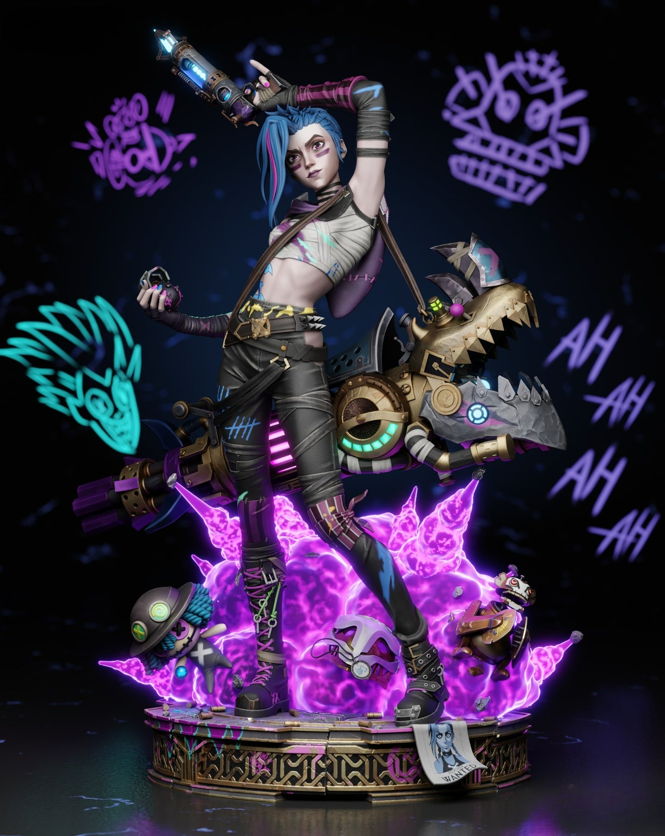 3383 Jinx - League of Legends - STL 3D Print Files – My Stl