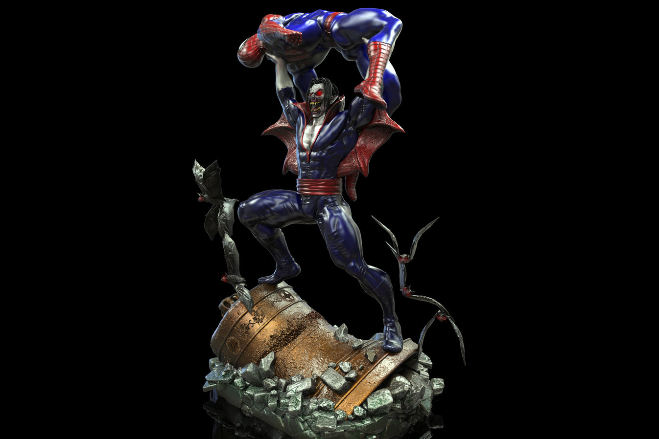 1752 Morbius VS Spider-man - Marvel Comics - STL 3D Print Files – My Stl