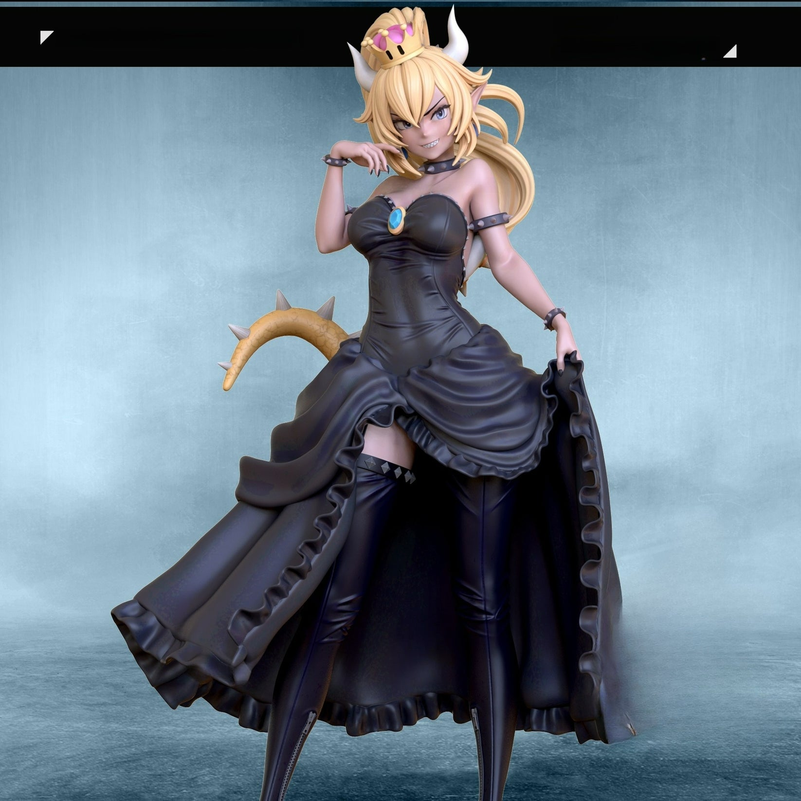 3416 Bowsette - Super Mario - STL 3D Print Files – My Stl