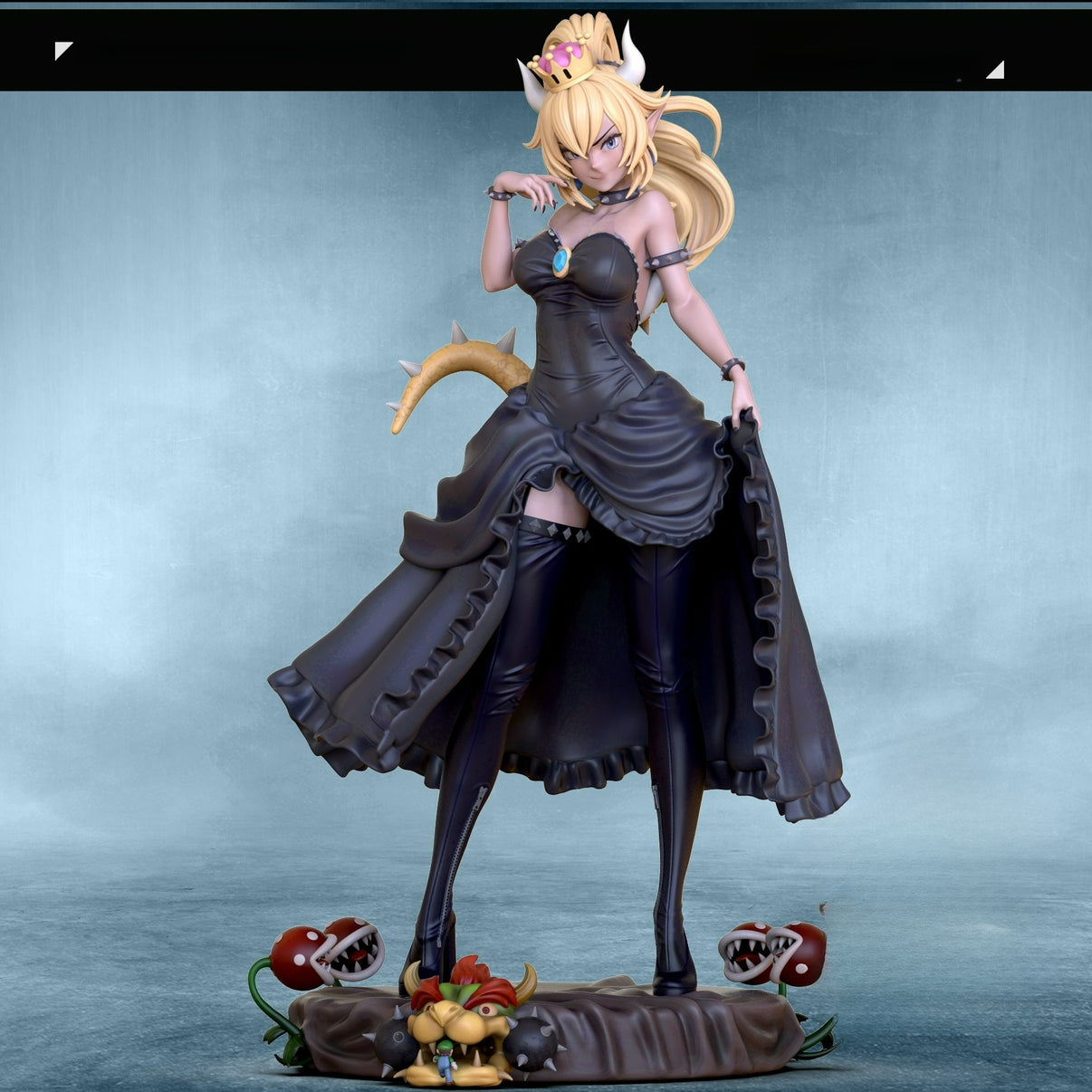 3416 Bowsette - Super Mario - STL 3D Print Files – My Stl