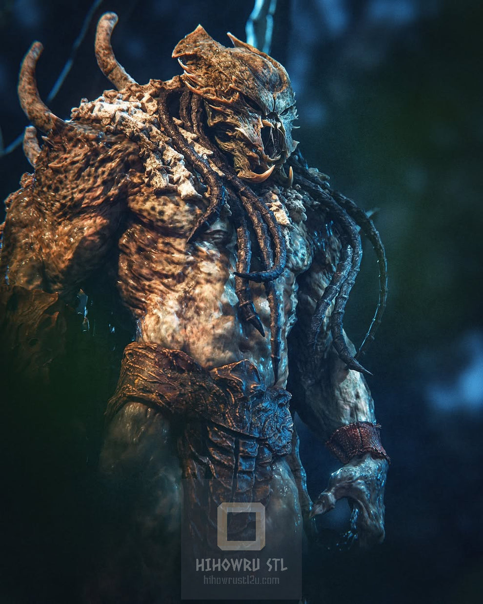4496 Predator King - Leader Of The Yautja Race - STL 3D Print Files ...