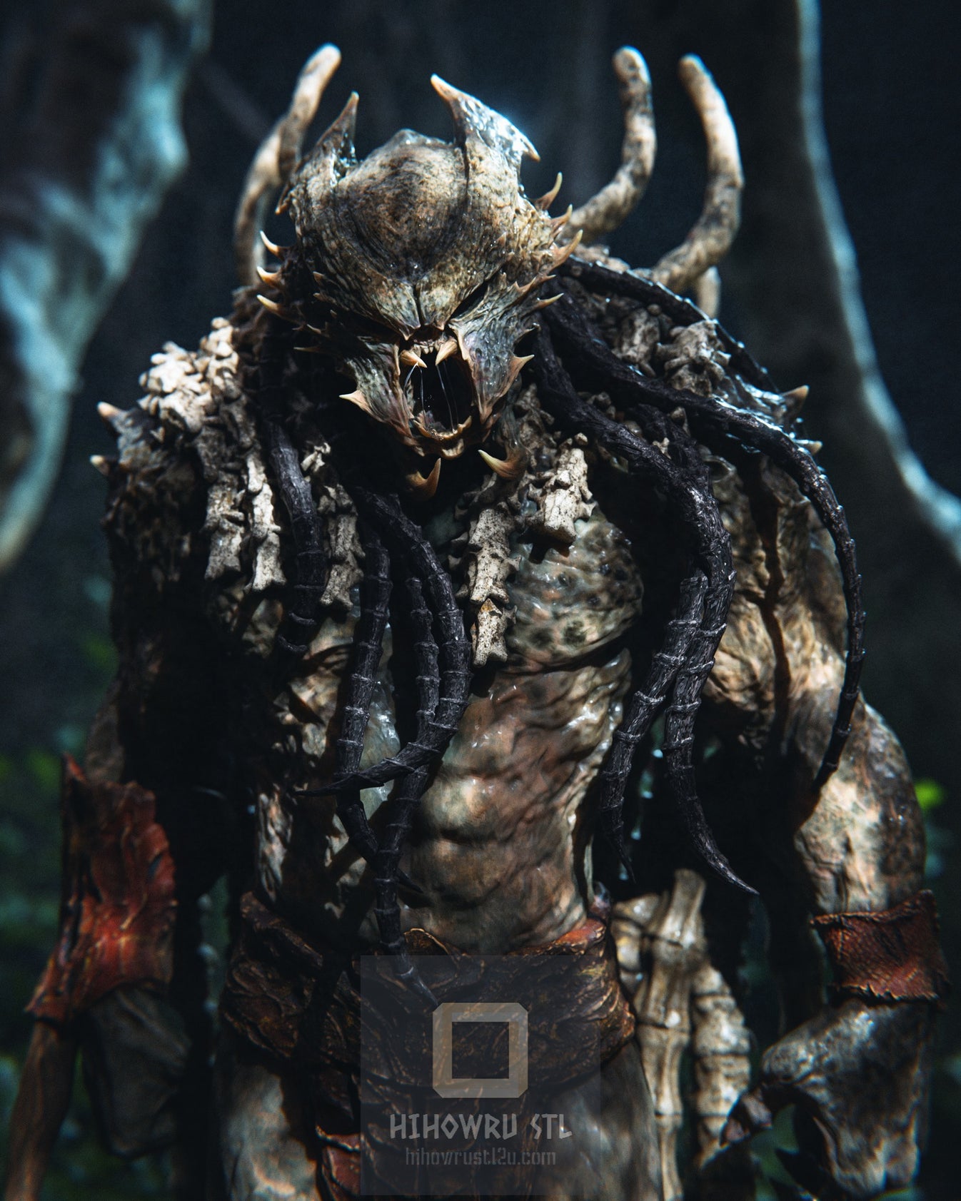 4496 Predator King - Leader Of The Yautja Race - STL 3D Print Files ...