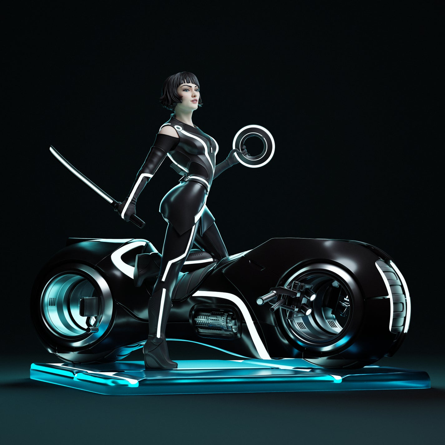 4242 Quorra - Tron - STL 3D Print Files – My Stl