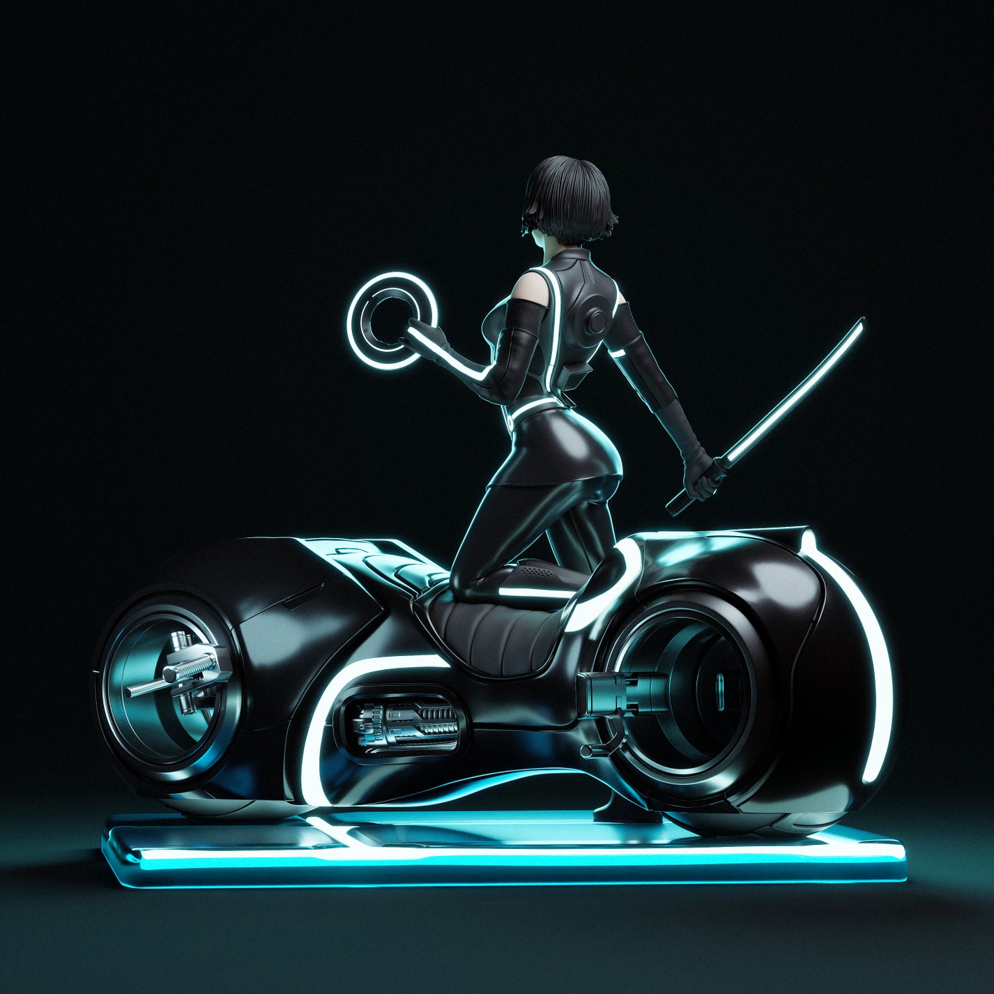 4242 Quorra - Tron - STL 3D Print Files – My Stl