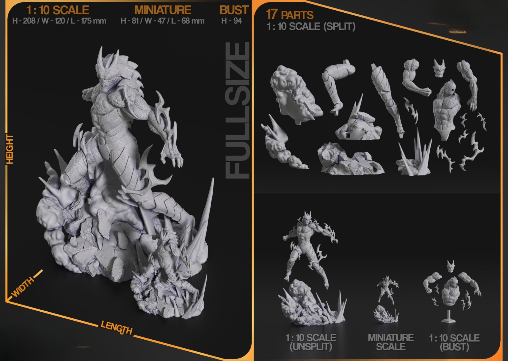 2920 Kaiju No. 8 - STL 3D Print Files – My Stl