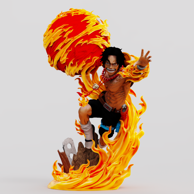 2138 Portgas D. Ace - One Piece - STL 3D Print Files – My Stl