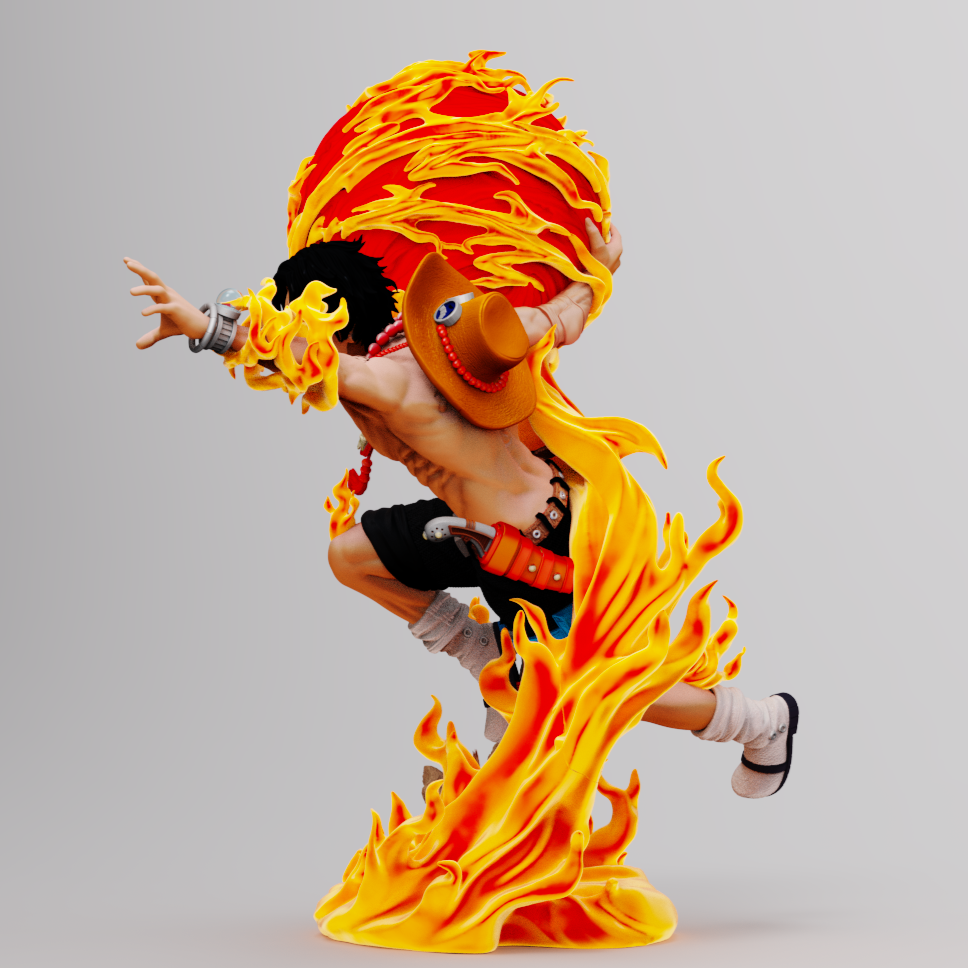 2138 Portgas D. Ace - One Piece - STL 3D Print Files – My Stl