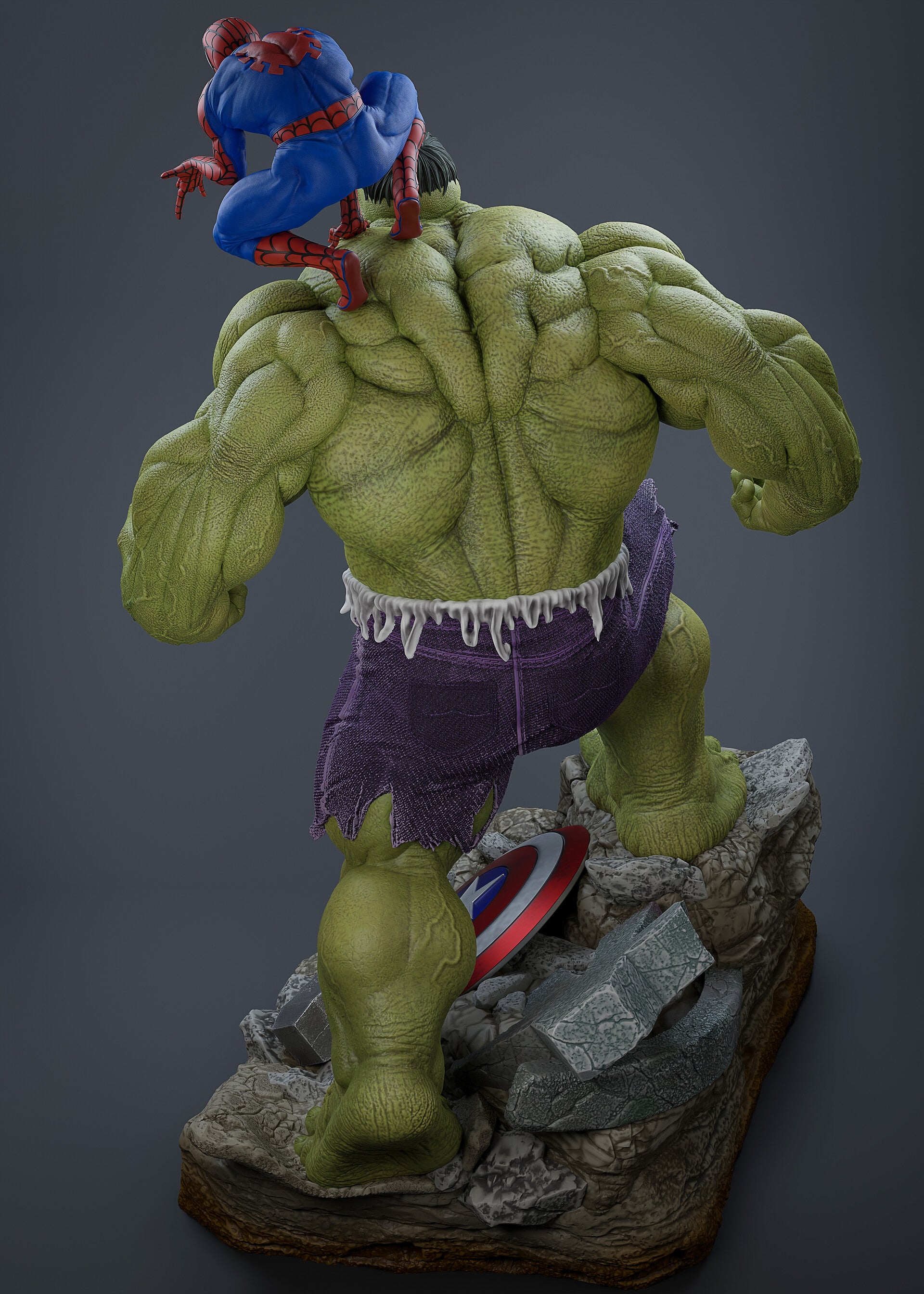 1727 Hulk AND Spider-Man - Marvel Comics - STL 3D Print Files – My Stl