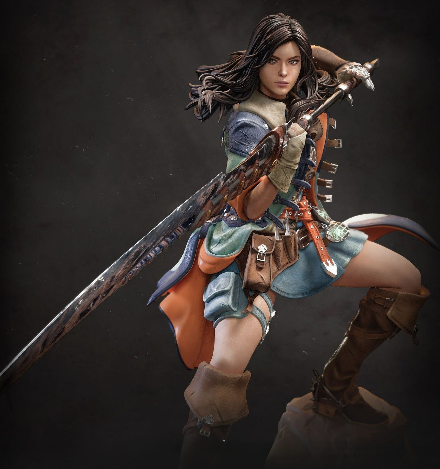 3768 Female Hunter - Monster Hunter - STL 3D Print Files – My Stl
