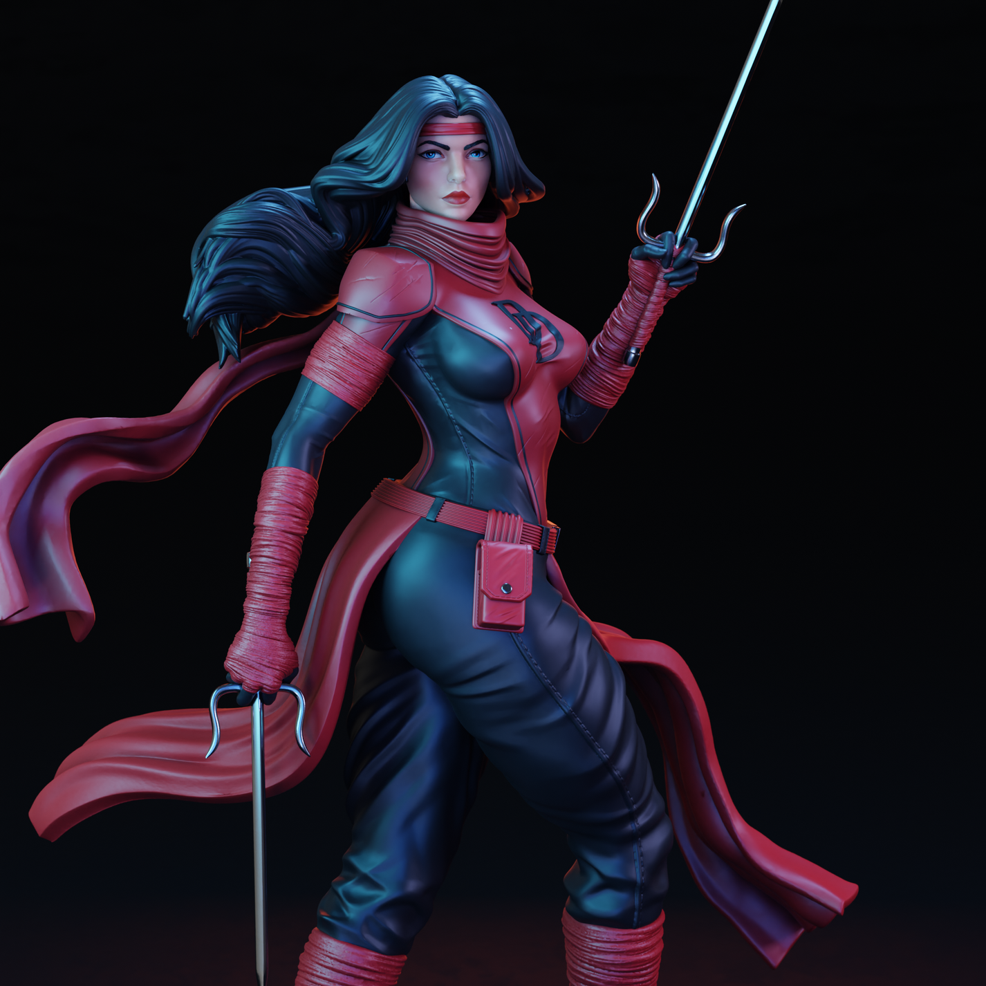3103 Elektra Daredevil - Marvel Comics - STL 3D Print Files – My Stl