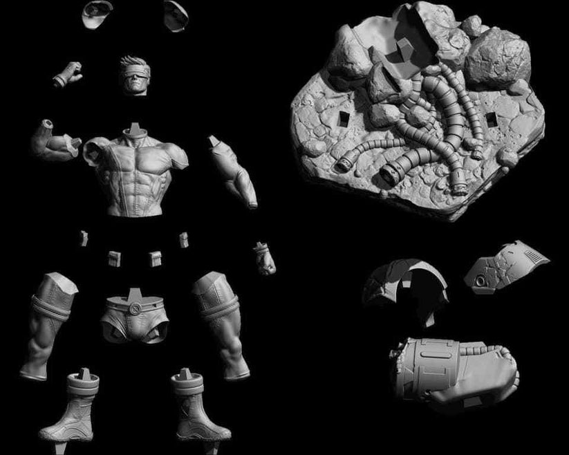 1772 Cyclops - X-Men - STL 3D Print Files – My Stl