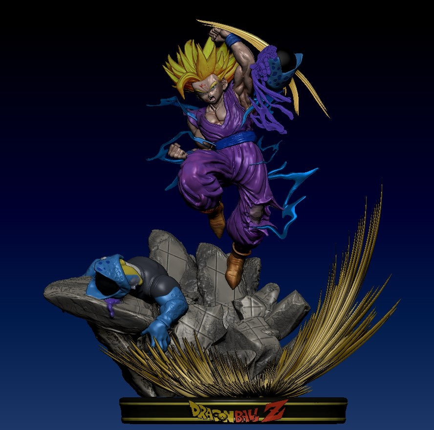 Kid Gohan Vs Miniscell - Dragon Ball - STL 3D Print Files – My Stl