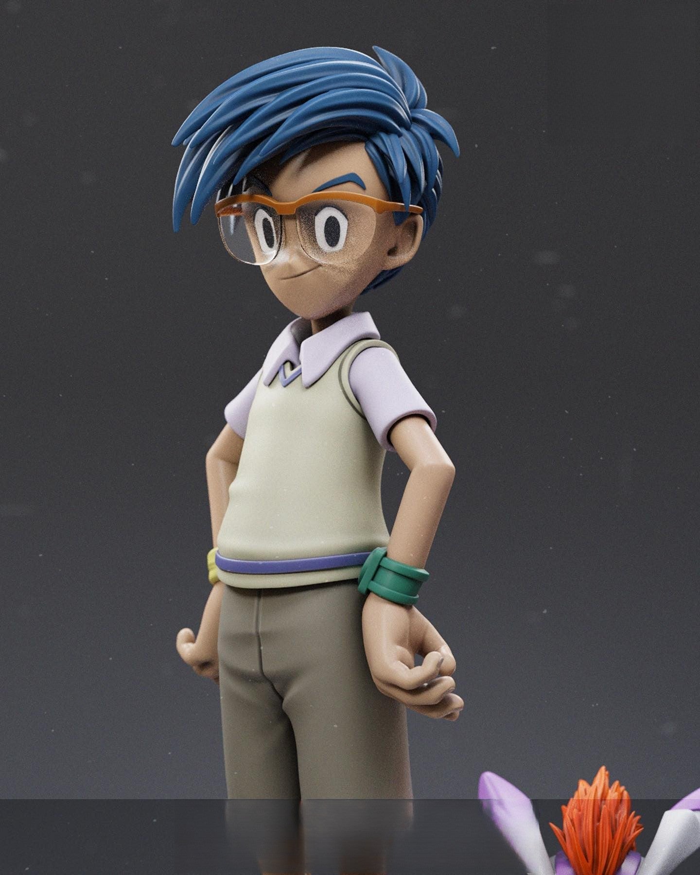Joe and Gomamon - Digimon - STL 3D Print Files – My Stl