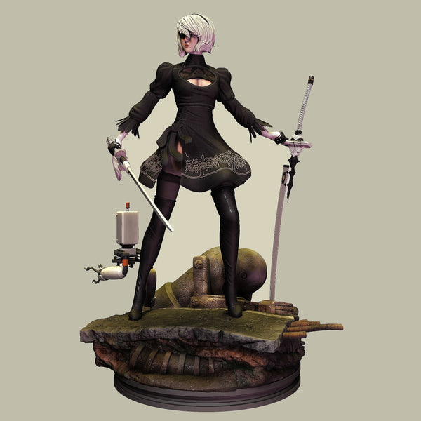 1248 2B - Nier Automata - STL 3D Print Files – My Stl