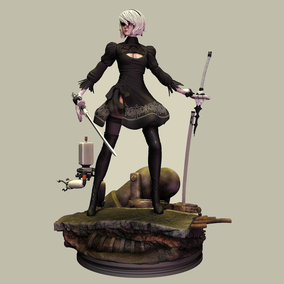1248 2B - Nier Automata - STL 3D Print Files – My Stl