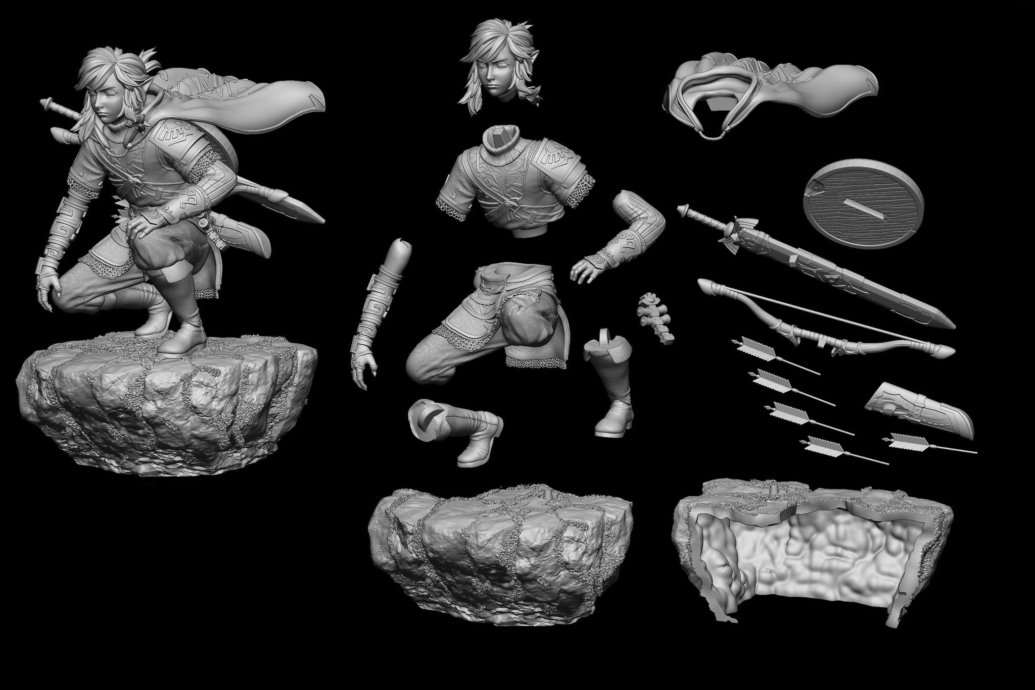 1531 Link - The Legend of Zelda - STL 3D Print Files – My Stl