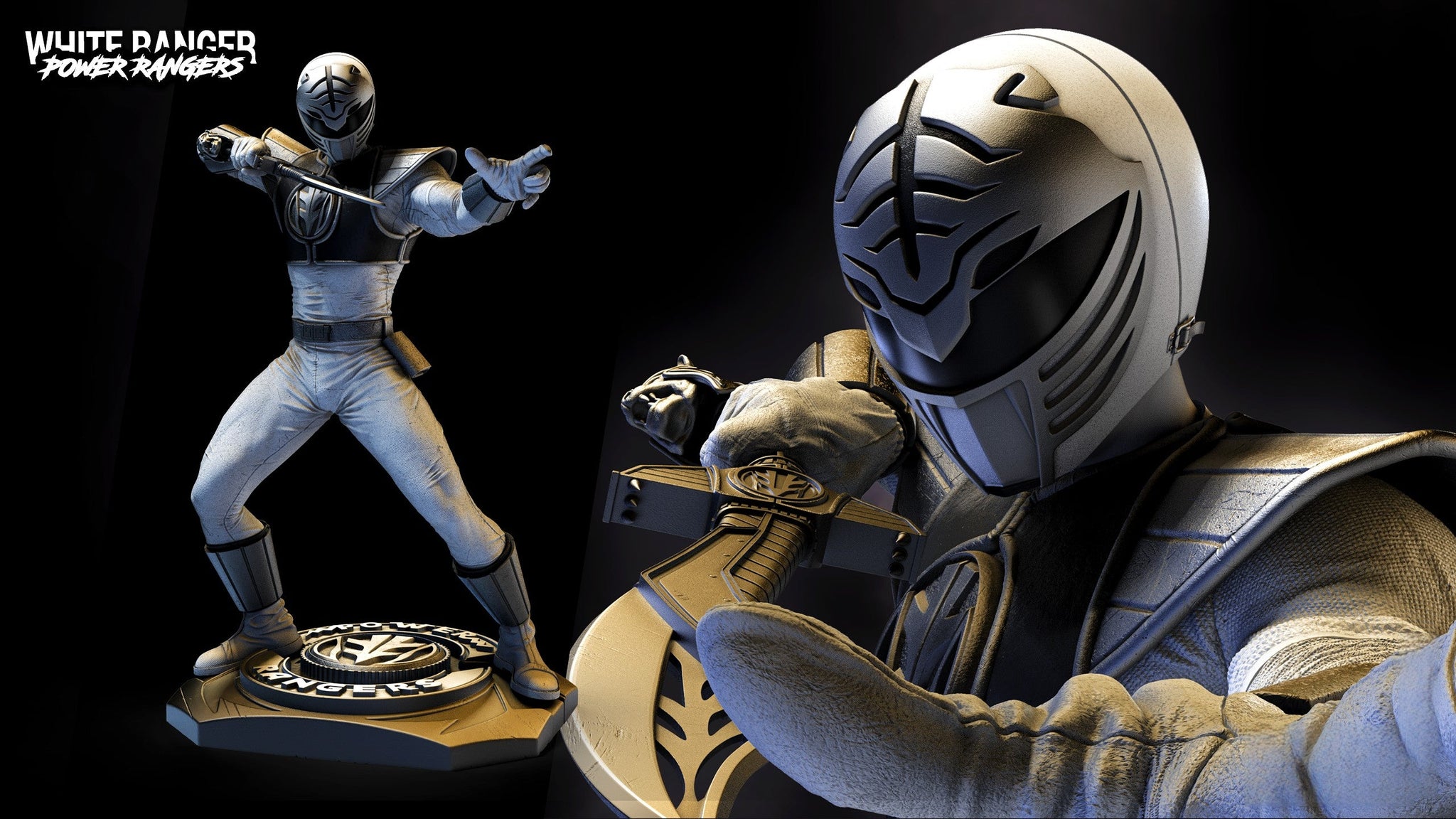 White Ranger - Power Ranger - STL 3D Print Files – My Stl