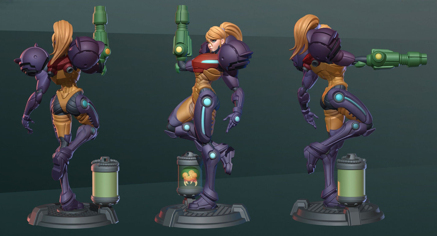 1304 Samus Aran Gravity Suit - Metroid - STL 3D Print Files – My Stl