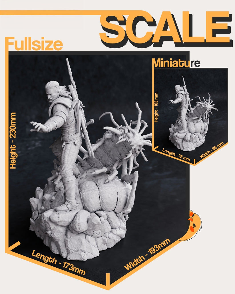 1581 Geralt - The Witcher - STL 3D Print Files – My Stl