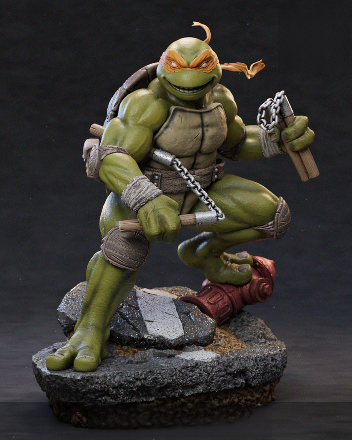 1286 Michelangelo - TMNT - STL 3D Print Files – My Stl
