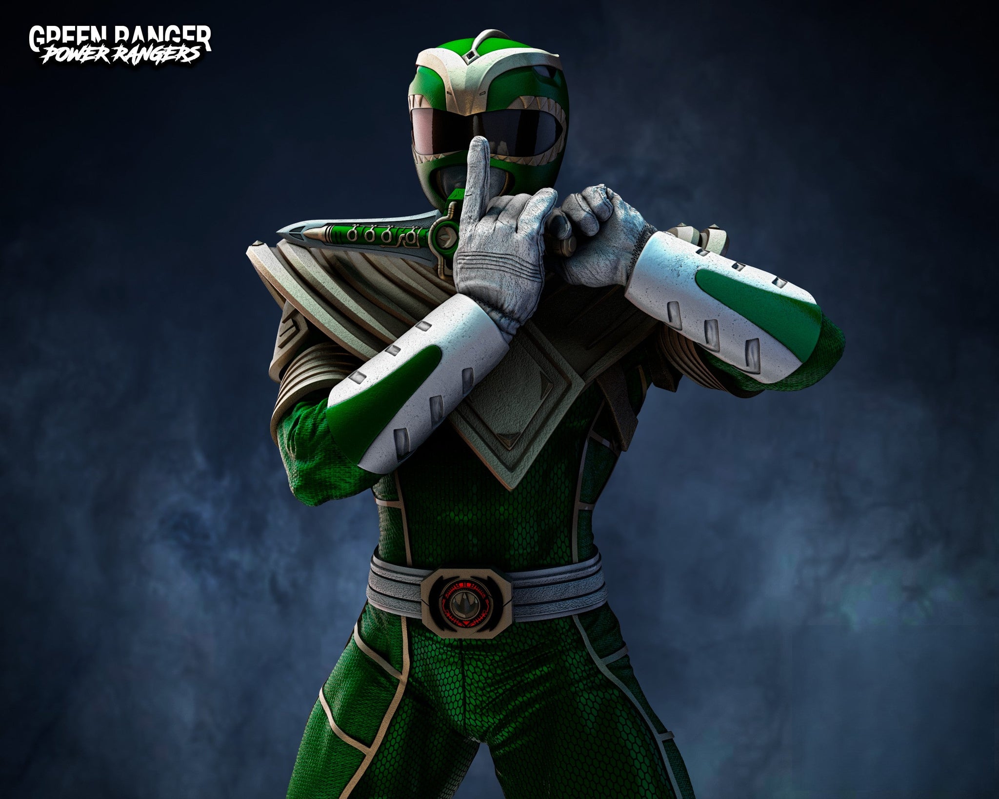 Green Ranger - Power Ranger - STL 3D Print Files – My Stl