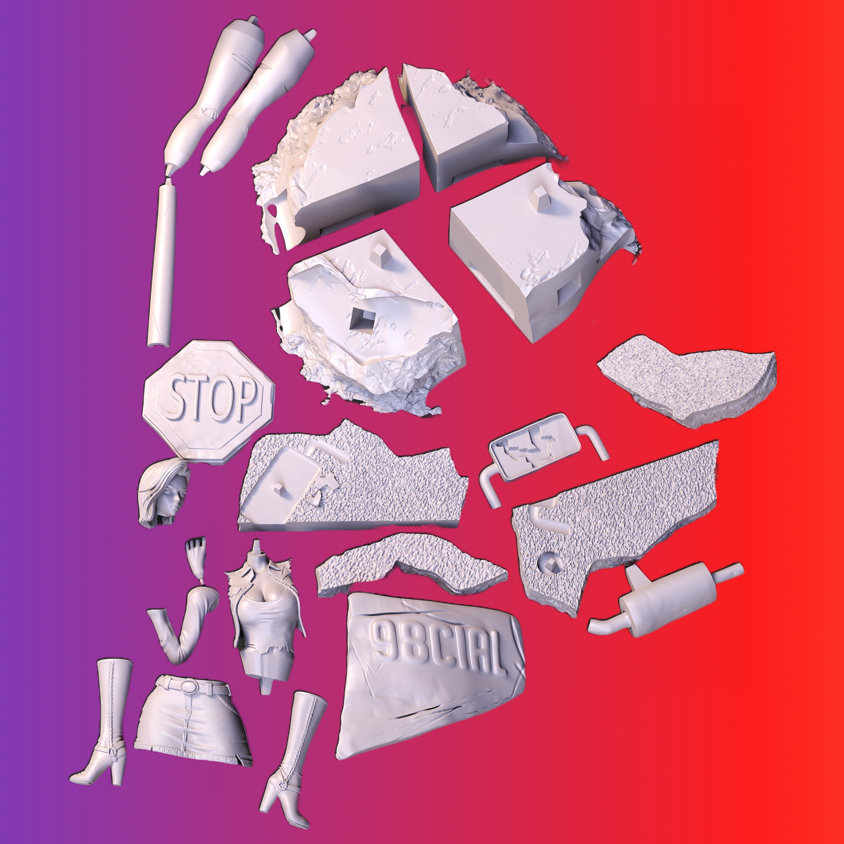 Android 18 - STL 3D Print Files – My Stl